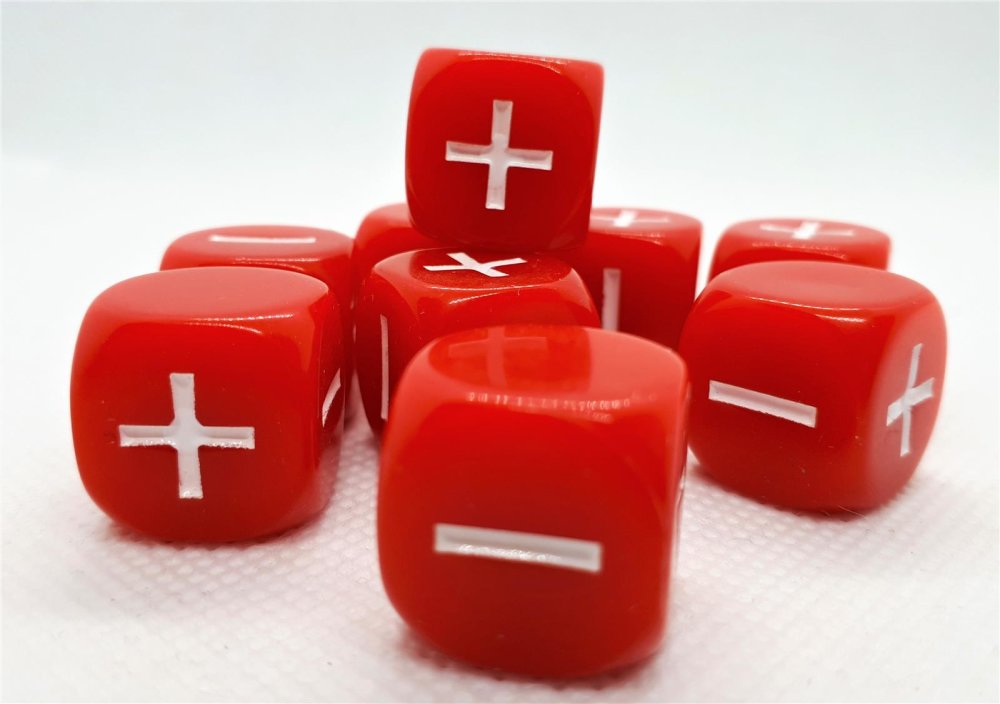 Fate Dice: Red, 6,49